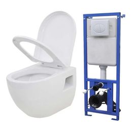 DOTMALL Tiefspül-WC Tiefspül-WC KomplettSet Hit wandhängend mit Einbau-Spülkasten