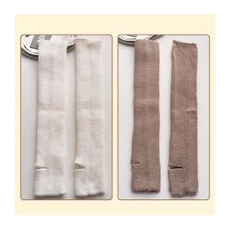 FIDDY Beinstulpen Knöchelhohe Socken mit Strickmuster aus Baumwolle (2-St) 2er-Pack