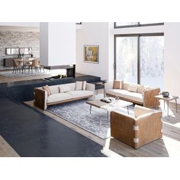 JVmoebel Wohnzimmer-Set Luxus Sofa Set 2x Dreisitzer Sofas Sessel Wohnzimmer