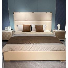 JVmoebel Schlafzimmer-Set Schlafzimmer Set Bett 2x Nachttisch Design Modern Luxus Betten 3tlg