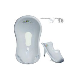 Maltex Babybadewanne 2 Teile Set FRIENDS -Babybadeset Wanne 84 cm Pflegeset Neugeborene