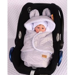 La Bortini Einschlagdecke Einschlagdecke für Babyschale Autositz Baby Decke 0-3Mon