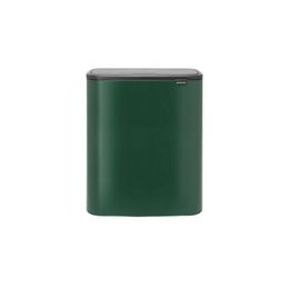 Brabantia Mülleimer Bo Touch Bin 2x30l mit zwei Kunststoffeinsätzen Grün