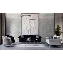 JVmoebel Wohnzimmer-Set Luxuriöses Sofa-Set 3+2+1+1-Sitzer Sessel-Set Stoff für Wohnzimmer