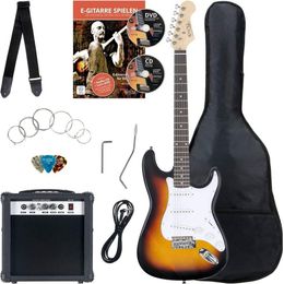 Rocktile E-Gitarre Banger's Pack Komplettset E-Gitarre Sunburst