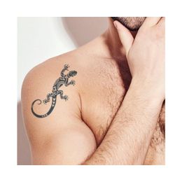 Gilde Schmuck-Tattoo Gecko