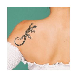 Gilde Schmuck-Tattoo Gecko