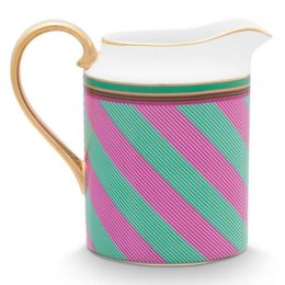 PIP Studio Milchkanne Chique Stripes Milchkännchen pink-green 260ml