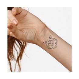 Gilde Schmuck-Tattoo Katzenkopf