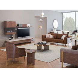 JVmoebel Wohnzimmer-Set Polstermöbel Wohnzimmer Dreisitzer Sofa Modern Sessel Neu