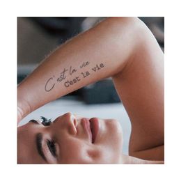 Gilde Schmuck-Tattoo Doppel Cést la Vie
