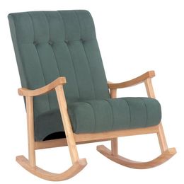 TPFLiving Schaukelstuhl Sarti mit hochwertig gepolsterter Sitzfläche (Schwingstuhl