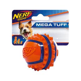 Nerf Dog Spielknochen Hundespielzeug TPR Spike Ball blau/orange