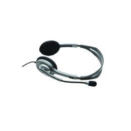 Logitech Headset, schwarz|silberfarben