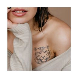 Gilde Schmuck-Tattoo Orientalischer Tigerkopf