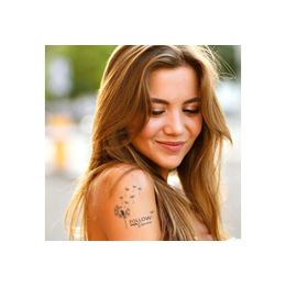 Gilde Schmuck-Tattoo Pusteblume (fineline)