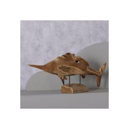 Boltze Tierfigur "Marlin" aus Holz in braun