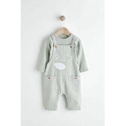 next Body & Hose Baby-Set mit Gewebe-Latzhose und Body (2-tlg)