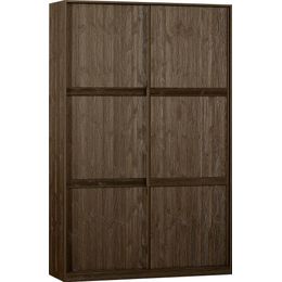 Hochschrank Woood Schränke Gr. B/H/T: 139 cm x 215 cm x 44 cm, braun (umber) Hochschrank