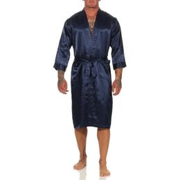 EloModa Morgenmantel Herren Morgenmantel Robe Bathrobe Bademantel Satin