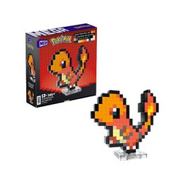 Mattel MEGA Pokémon - Glumanda Pixel Bausatz, Rot