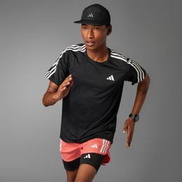 Adidas Own the Run 3-Streifen T-Shirt