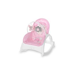 Lorelli Babywippe und Stuhl ENJOY mit Vibration, Musik, verstellbare Rückenlehne rosa pink