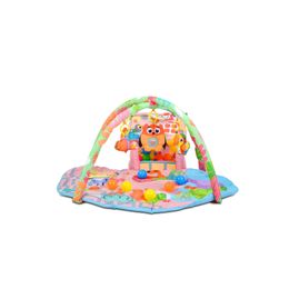 Moni Spielbogen Happy Farm Activity Center 30 Spielb&auml;lle kleines Haus Greiflinge pink