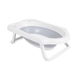 Cangaroo faltbare Babybadewanne Maui, 84 cm lang, Wasserablauf, Ablagef&auml;cher grau