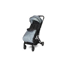 Lorelli Kinderwagen Myla Aluminiumrahmen Korb Fu&szlig;sack klappbar mit Zusatzgriff hellblau