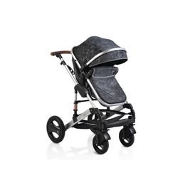 Moni Kinderwagen Gala Premium Tragetasche Sportsitz Wickeltasche Sitz umkehrbar dunkelgrau