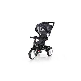 Lorelli Tricycle Neo 4 in 1 EVA-Reifen, Schiebestange, Sitz drehbar, verstellbar schwarz Krone