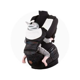 Chipolino Babytrage Hip Star Fly 3 in 1, Strickstoff, Bauchtrage, Rückentrage black