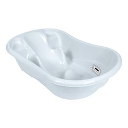 Kikkaboo Babybadewanne Hippo anatomisch geformt, 94 cm, integrierter Thermometer blau