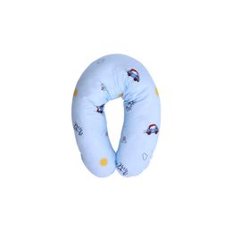Lorelli Stillkissen Schwangerschaftskissen, 100% Baumwolle, 190 cm lang blau