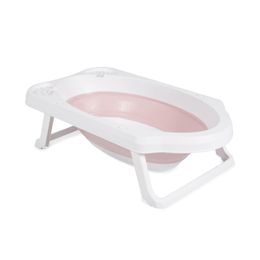 Cangaroo faltbare Babybadewanne Maui, 84 cm lang, Wasserablauf, Ablagef&auml;cher rosa
