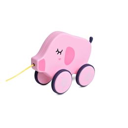Lorelli Nachziehspielzeug Tiere, mit vier Rädern ab 9 Monate, drin, draußen rosa