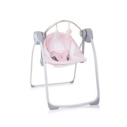 Chipolino Babywippe Felicity klappbar Musik, Schaukelfunktion, Spielbogen, Timer pink