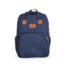 Cangaroo Kinderwagentasche Liana 2 in 1 Rucksack Babybett Rei&szlig;verschluss Clips blau