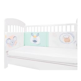 Kikkaboo Nestchen my Home Babybett 140 x 70 cm Bettumrandung 210 cm Baumwolle grün