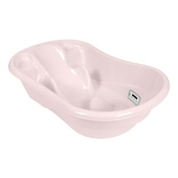 Kikkaboo Babybadewanne Hippo anatomisch geformt, 94 cm, integrierter Thermometer rosa