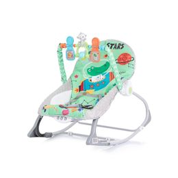 Chipolino Babywippe Baby Spa 2 in 1 elektrisch Stuhl Schaukelfunktion Spielbogen grün