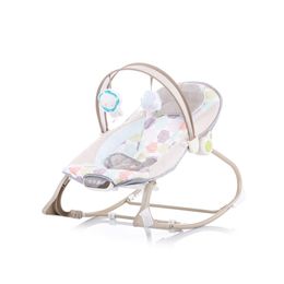 Chipolino Babywippe Dolce Musikfunktion Vibration, Naturgeräusche, Spielbogen beige