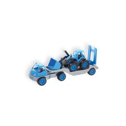 Mochtoys Spielzeug Semitrailer 10171, LKW Tieflader mit Bagger 61 x 16 x 23 cm