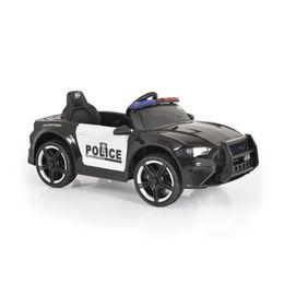Moni Kinder Elektroauto Police Fernbedienung MP3-Anschluss Sirene bis 5 km/h schwarz