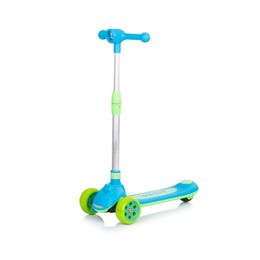 Chipolino Kinderroller Orbit 3 LED-R&auml;der Bremse Lenker h&ouml;henverstellbar klappbar blau