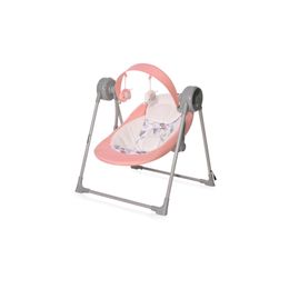 Lorelli Babywippe Twinkle klappbar Musik Schwingfunktion, Timer Fernbedienung rosa