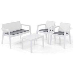 Iperbriko - Outdoor-Lounge-Set Emily Lounge weiß Keter