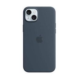 Apple Silikon Case mit MagSafe Handy-Cover für Apple iPhone 15 Plus sturmblau