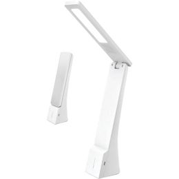 Wiederaufladbare LED-Tischlampe 4 Watt - Farbe Weiß/Silber Vtac